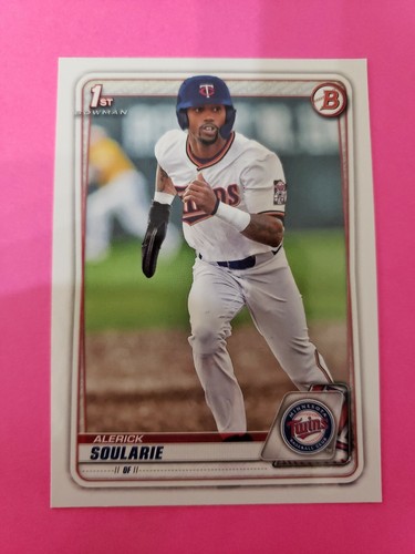 Alerick Soularie 2020 Bowman Draft BD-94 paper base , Minnesota Twins ...