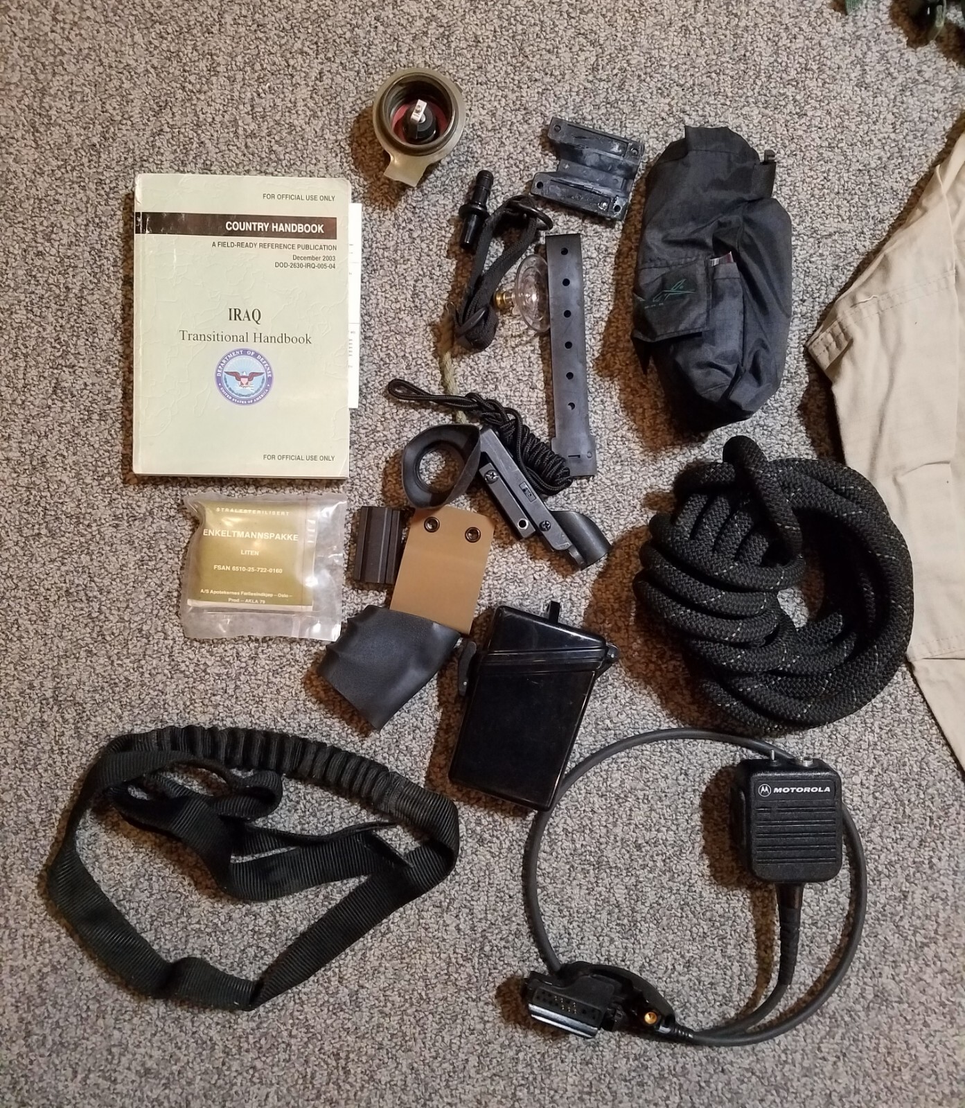 PMC Iraq contractor OIF Combat Grouping Spray Painted Gear Mods SEAL ...