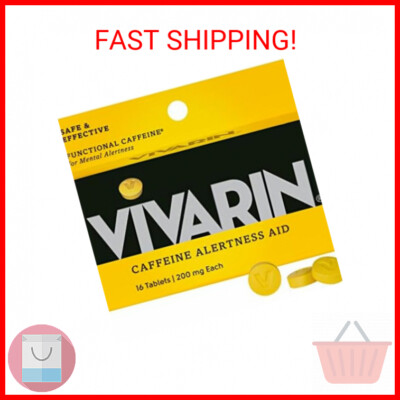 Vivarin, Caffeine Pills, 200mg Caffeine per Dose, Safely and ...