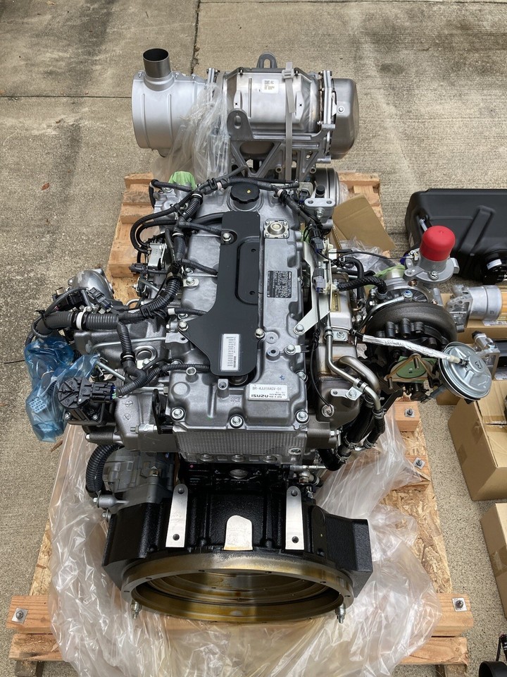 New Isuzu 4JJ1X Complete Tier 4 Diesel Engine + DPF, DEF, & ECM - 71kw ...