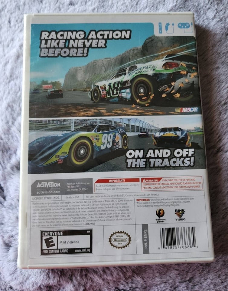 BRAND NEW! NASCAR Unleashed For Nintendo Wii. SEALED! FAST SHIPPING ...