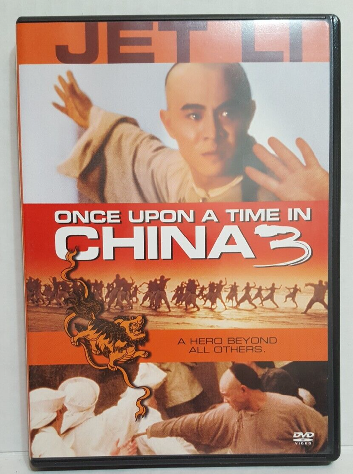 Once Upon a Time in China 1 2 3 DVD trilogy 3-Disc Set JET LI TSUI HARK ...