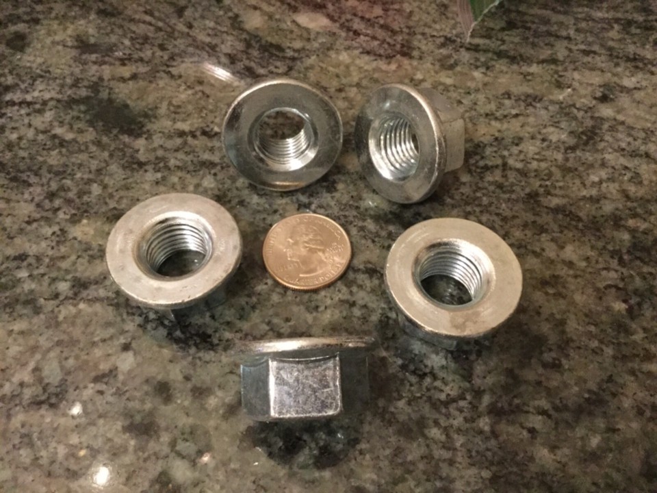 5 flange washer face nuts M16 x 2.0 Metric military steel plated JERV ...