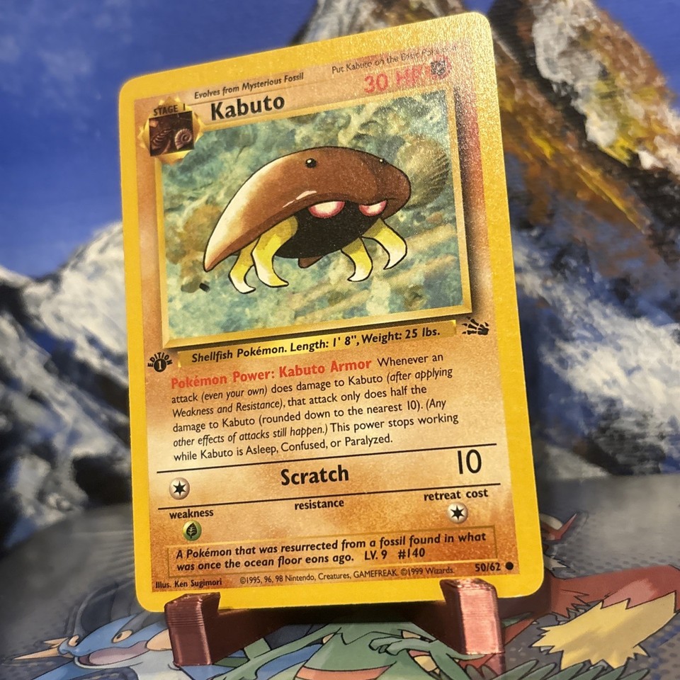 Kabuto - 50/62 Pokemon Fossil - 1st Edition LP | eBay
