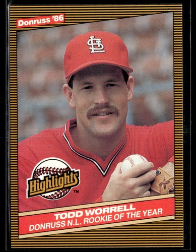 1986 Donruss Highlights #54 Todd Worrell Baseball Card 0501G | eBay