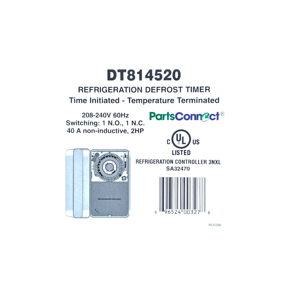 DT8145-20 Commercial Refrigeration Defrost Timer for Paragon 8145-20 ...
