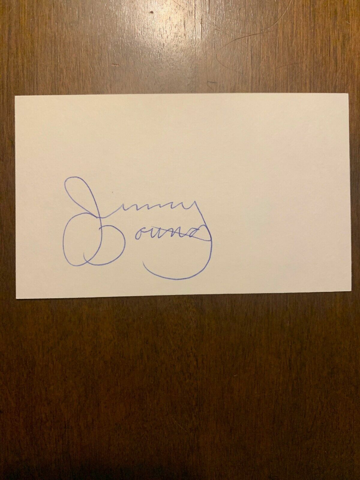 JIMMY YOUNG - BOXER - AUTHENTIC AUTOGRAPH SIGNED- B5557 | eBay