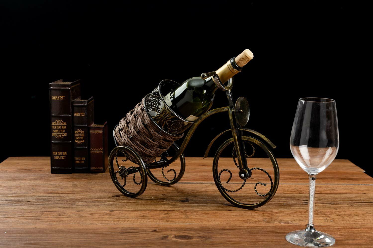 Asian Home Bicycle Wine Bottle Holder Desktop Bike Wine Rack ...