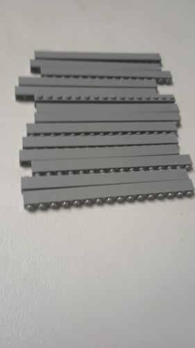 Lego 1x16 Bricks 2465 Prt number lot of 14 Dark Bluish Gray | eBay