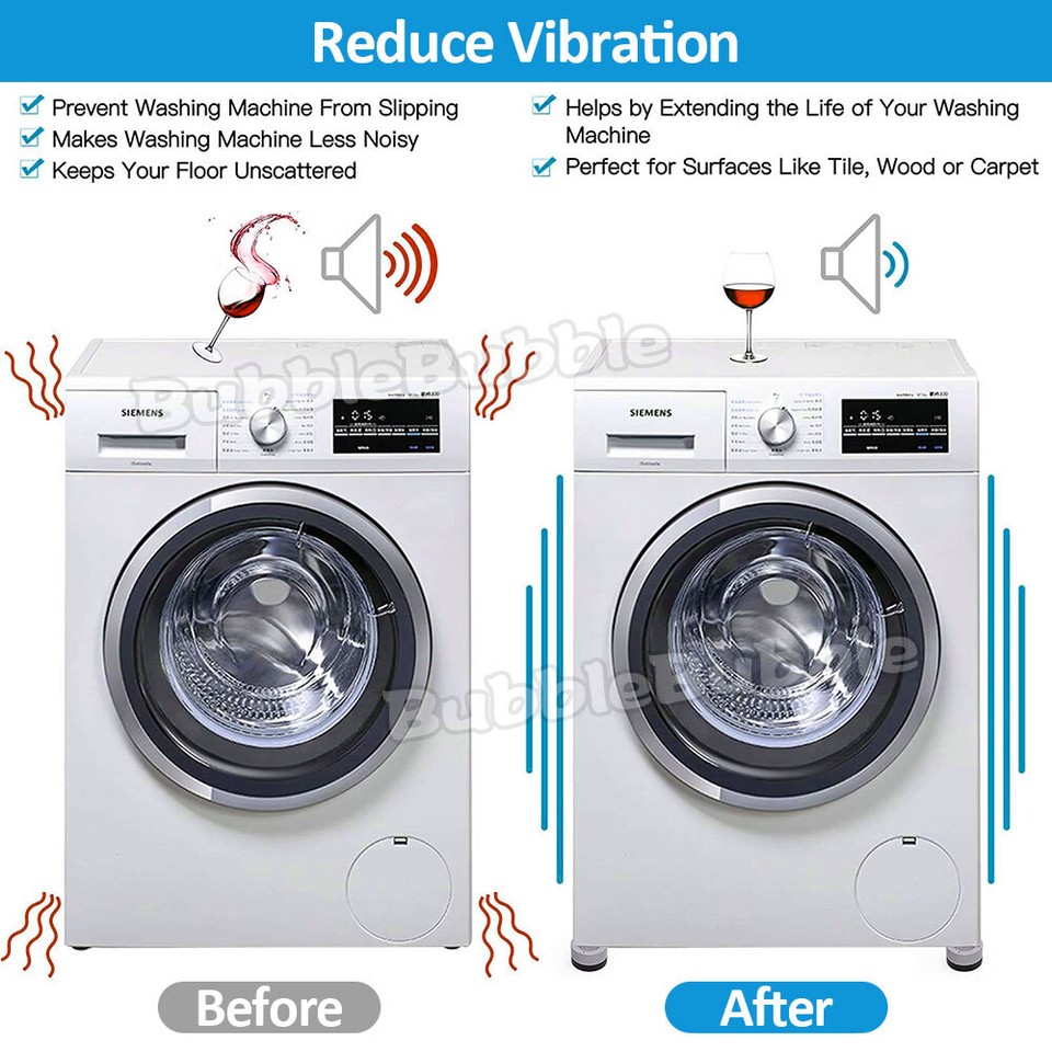 5 PCS Washing Machine Anti Vibration Non-slip Rubber Pads Dryer Feet ...