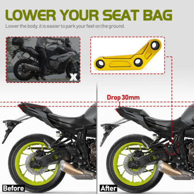 Lowering Link Kit 30mm for Yamaha MT-07 FZ-07 MT07 FZ07 MT FZ 07 2014 ...