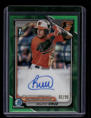 2024 Bowman CPA-RC Rolphy Cruz Bowman 1st Auto Green Lava /99 EE | eBay