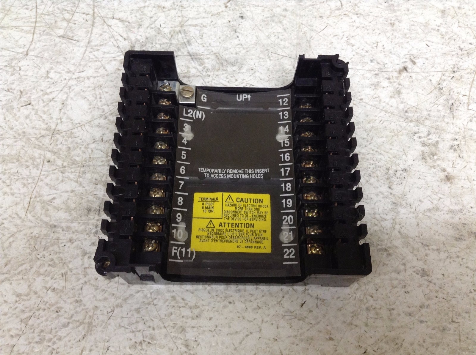 Honeywell 97-4698 Rev A Wiring Terminal Base 974698 for sale online | eBay