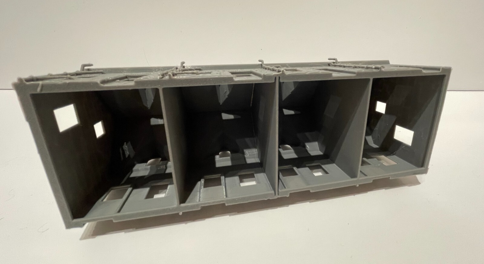 TT120 Gauge Scale Model Railway Layout Building 2 Terrace Houses ...