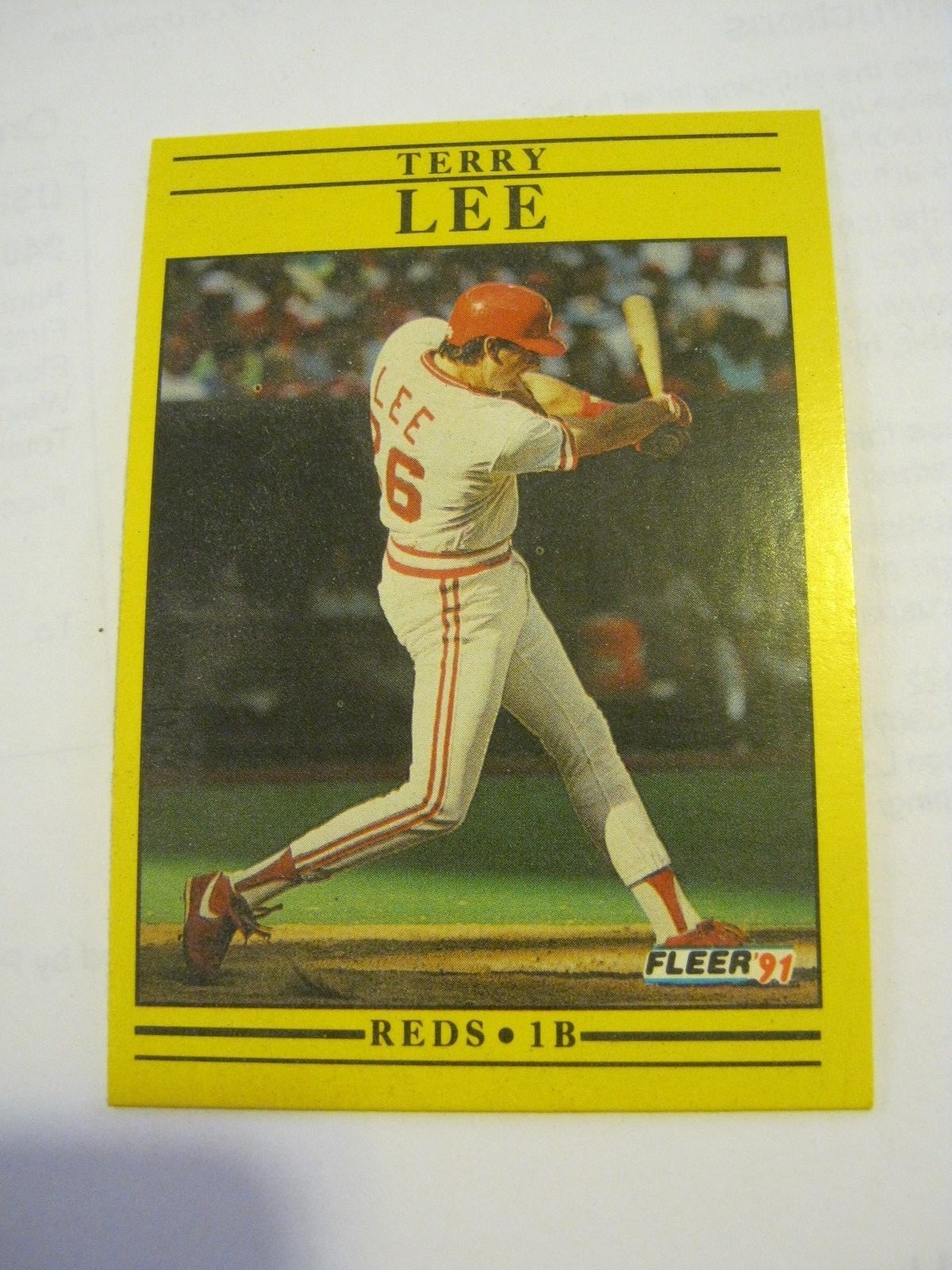 1991 Fleer #70 Terry Lee Baseball Card, (EB1-34) | eBay
