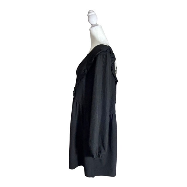 Nasty Gal We're Frill Winning Plus Mini Dress Women's Size 20 Black V ...