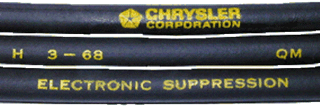 MoPar Script Date-Code Spark Plug Wires for 1965-1966 Dodge Trucks with ...