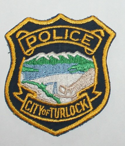 Very Old TURLOCK POLICE Stanislaus County California Dam Ca PD Vintage ...