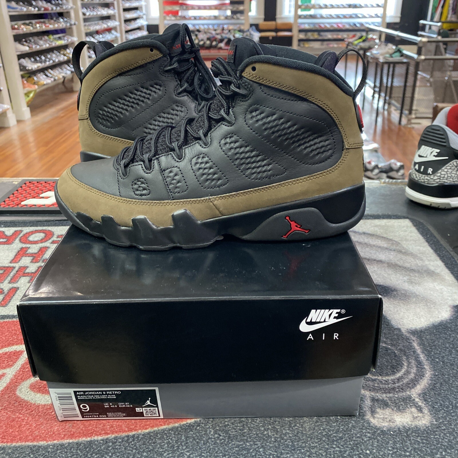 Size 9 - Nike Air Jordan 9 Retro Olive 2024 HV4794-030 VNDS W/ Box | eBay