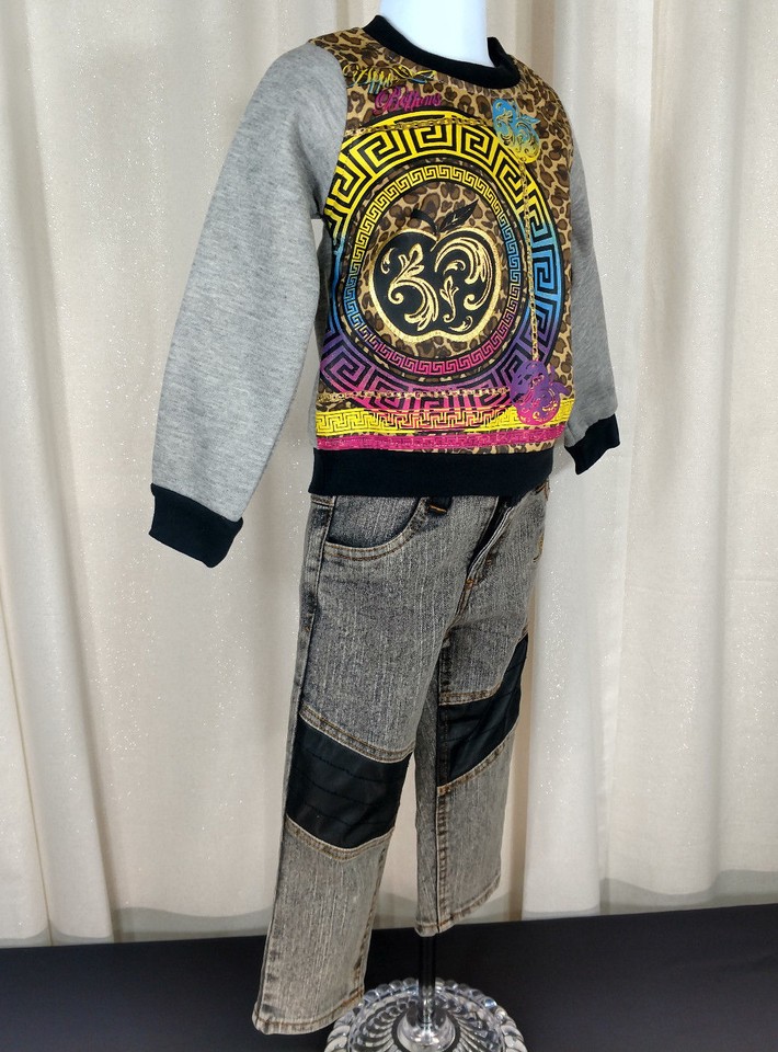 Girl's 2 pc Outfit Graphic Shirt Designer Pants Animal Print Sz 2T ...