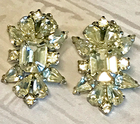 Vintage Stunning Oversized Jewel Statement Clip-On Earrings | eBay