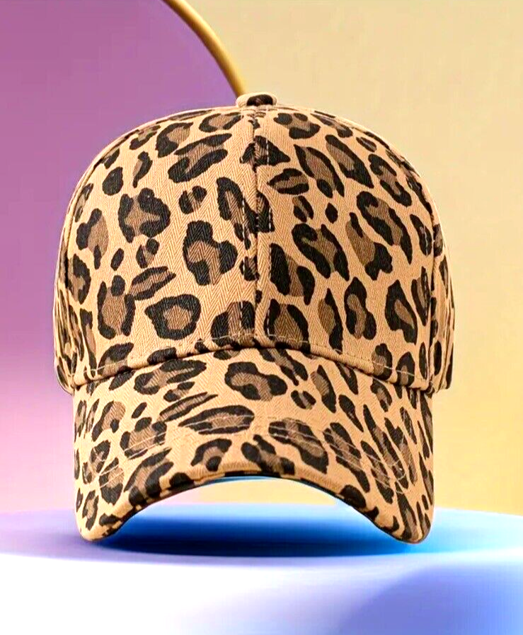 New Women's Cap Leopard Print Stylish Baseball Cap Hat US Seller | eBay