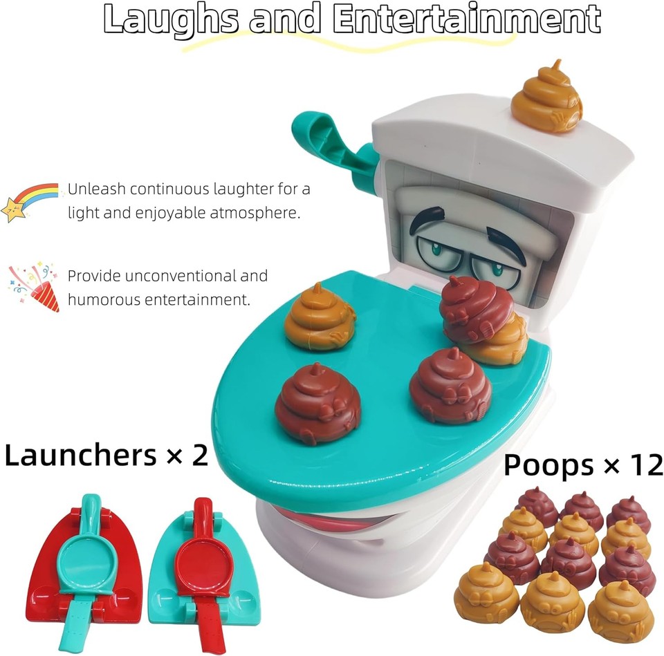 Poop Game,Floor Shooting Game for 4 - 12 Kids,Family Board Games ...