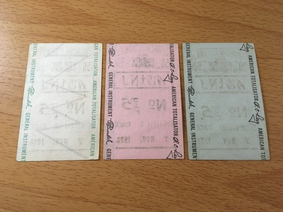 1973 Churchill Downs $50 Horse Racing Tote Betting Tickets, Win-Place ...