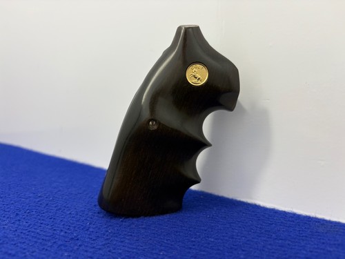 Colt Python I-Frame Target Grips – Finger Groove Wood w/ Gold Colt ...