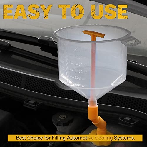 No Spill Coolant Funnel Kit Radiator Bleeder Set | eBay