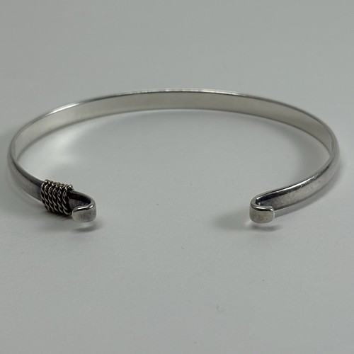 Lestage Convertible Collec 5mm Wide 8" Sterling Silver 14k Gold Rope ...