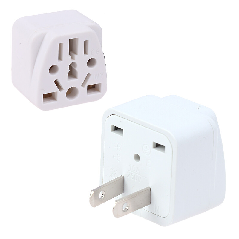 Universal German Russia AU UK Kr EU To US AC Power Socket America Plug ...