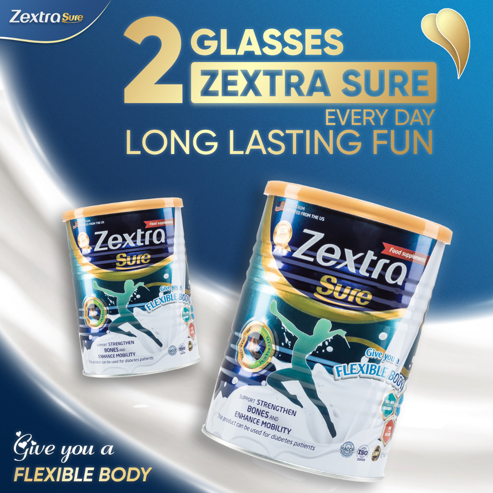 2 X Zextra Sure Milk 400g For Knee Back Pain Bone Strengthen - Express ...