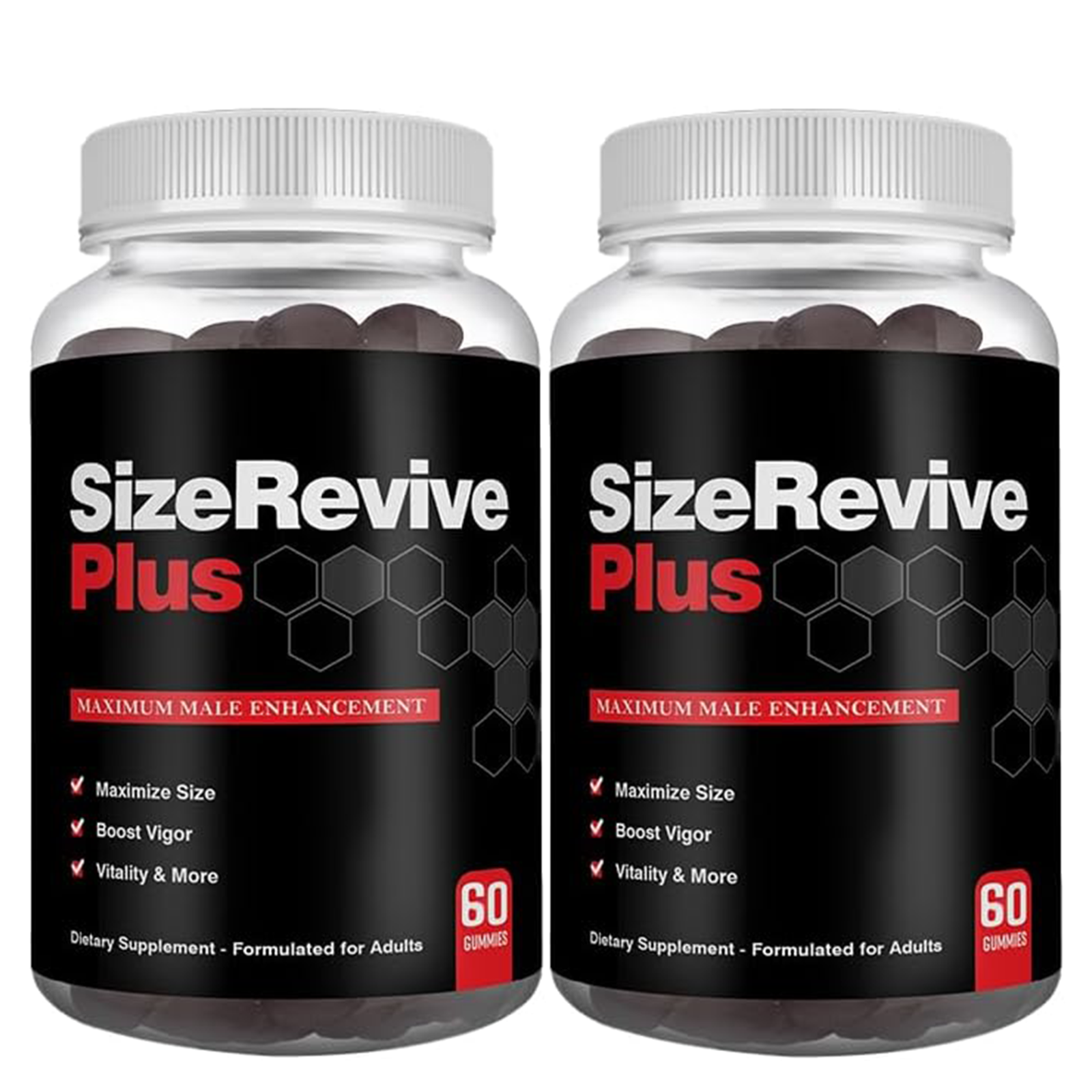(2 Pack) Size Revive Plus Gummies for Men, SizeRevive Performance ...