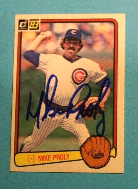 1983 Donruss, Chicago Cubs, MIKE PROLY - autographed | eBay