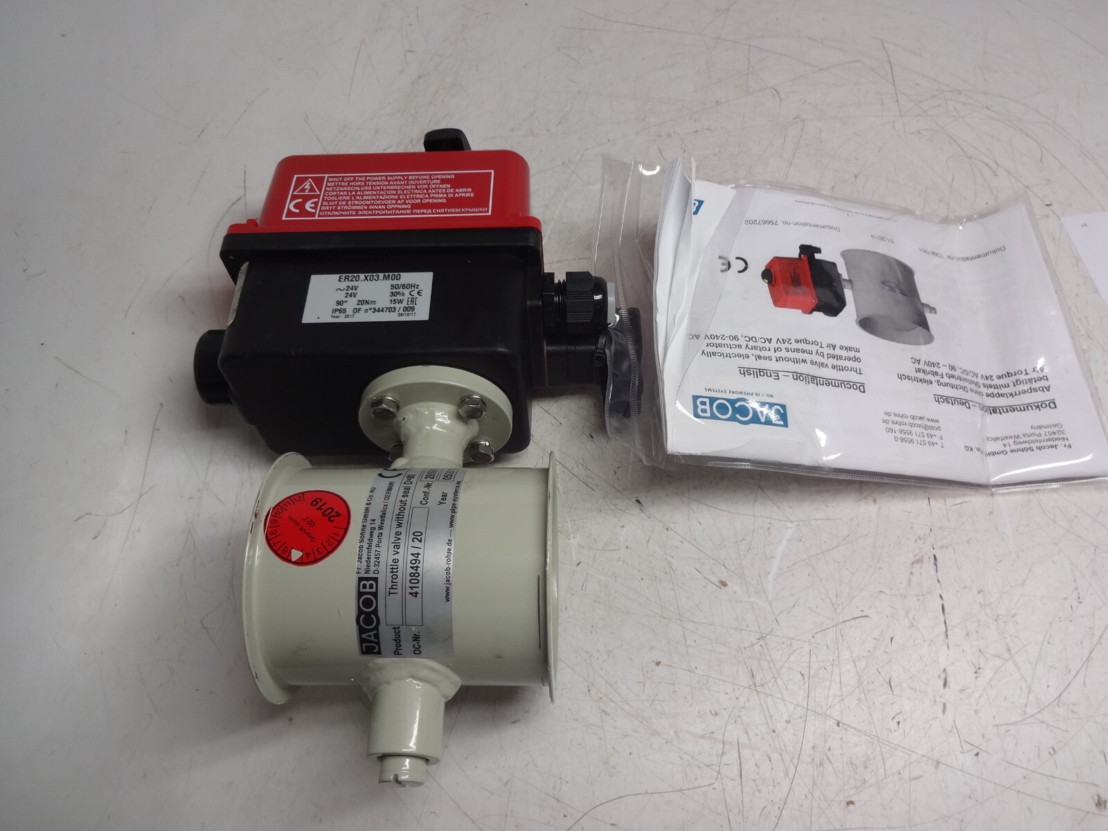 Jacob Er20.x03.m00 Throttle Valve Without Seal 285986 | eBay