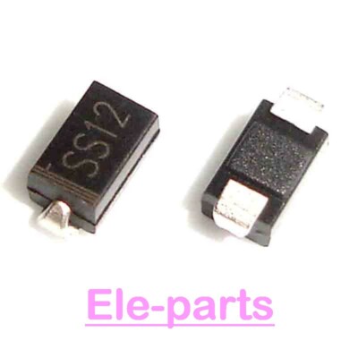100 PCS SS12 DO-214AC 1N5817 SMA SMD Schottky Barrier Diode Chip | eBay