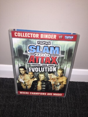 Topps 2008 WWE Slam Attax Binder & Cards Great Condition - Some Random ...