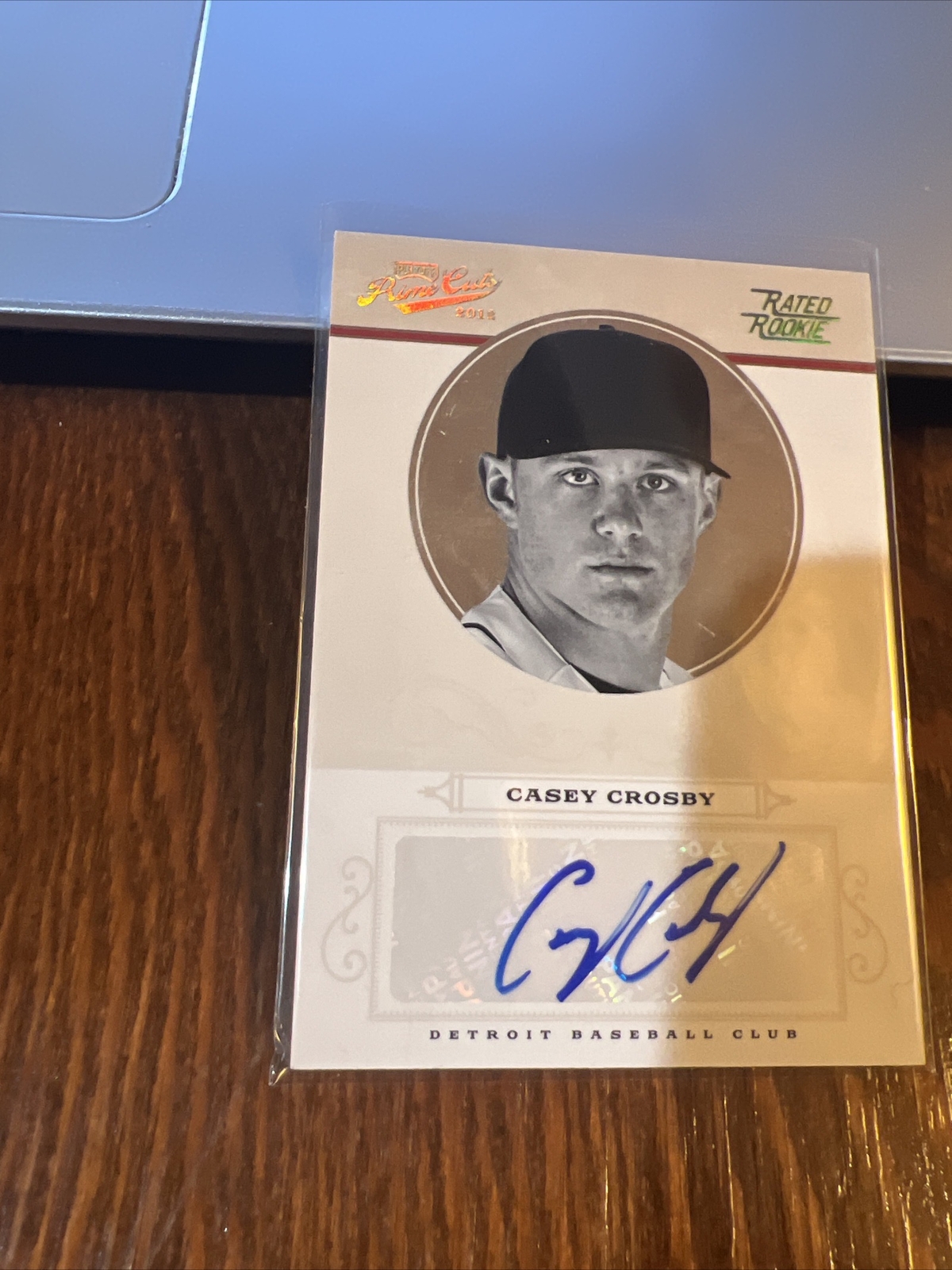 2012 Playoff Prime Cuts - Casey Crosby #58 Century Gold Signatures /10 ...