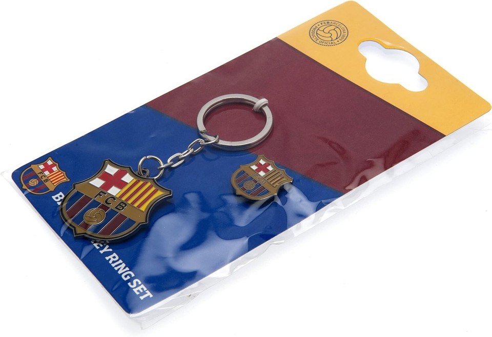 Barcelona F.C. Keyring Keychain and Pin Badge Set Barca | eBay