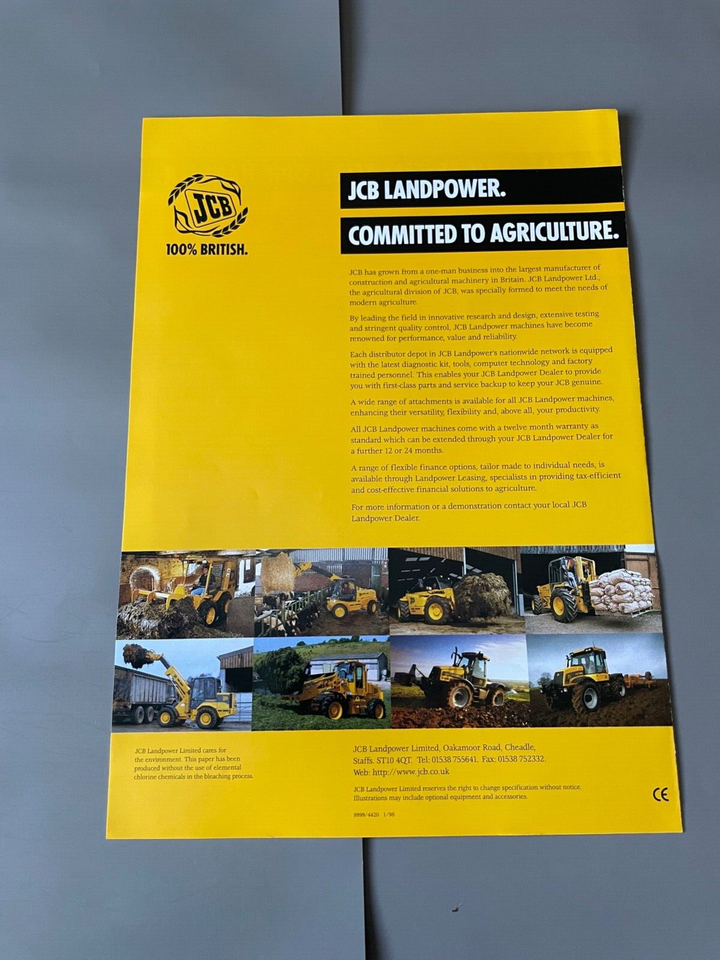 JCB 530-70 and 540-70 Loadall Farm Specials Brochure | eBay