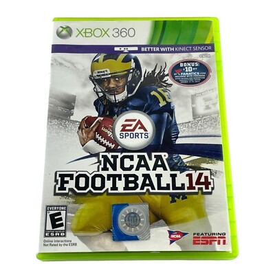 NCAA Football 14 NO DISC Case Only PLEASE READ(Microsoft Xbox 360, 2013 ...
