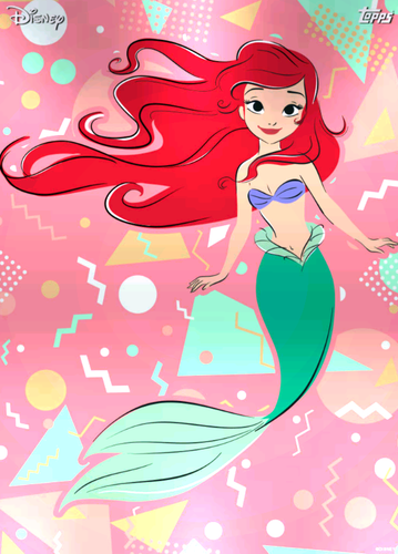 Topps Disney Collect Heart of a Princess Chrome Peach Character Ariel ...