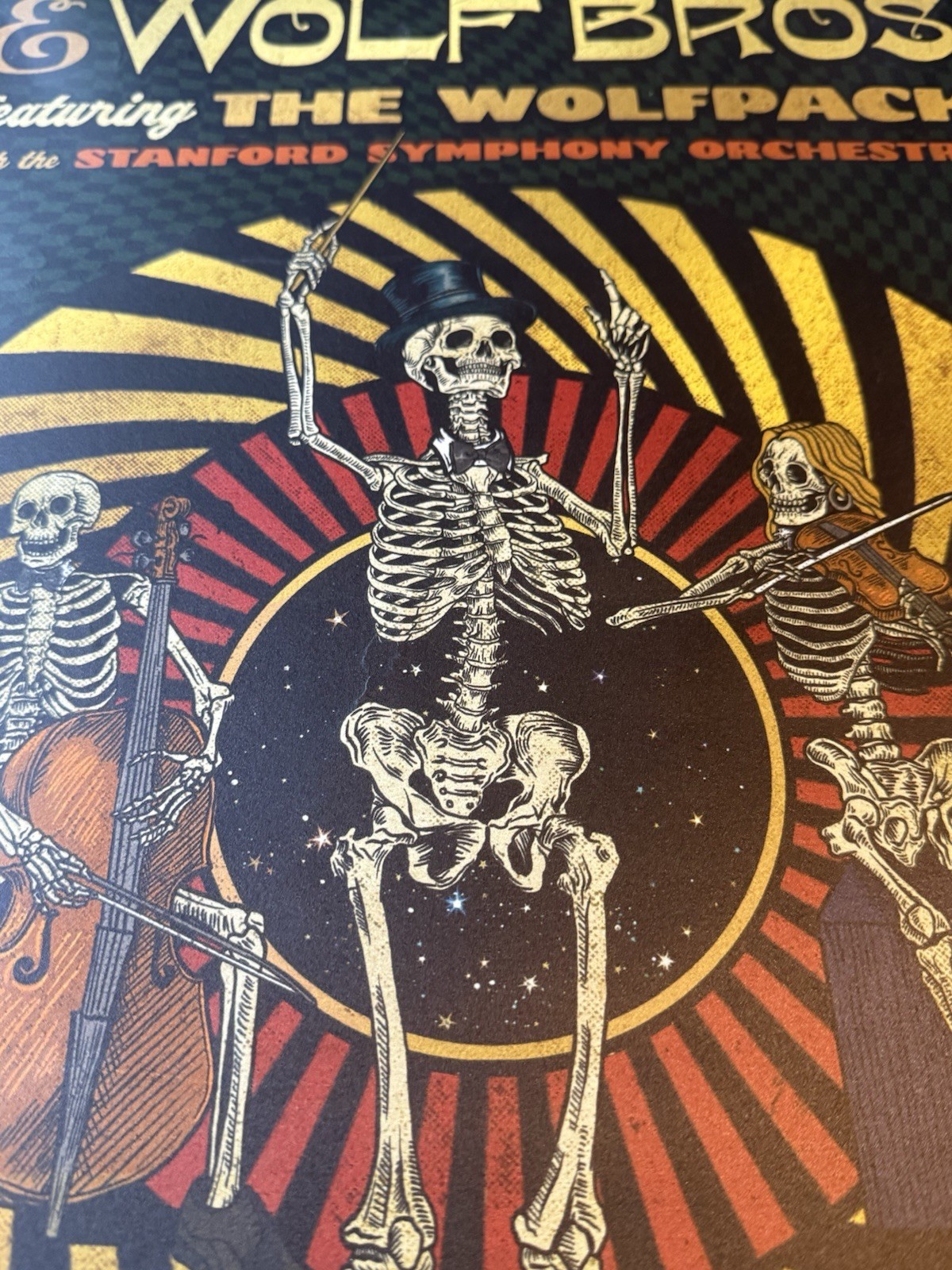 Bob Weir and Wolf Bros featuring the wolfpack poster Stanford symphony orchestra | eBay