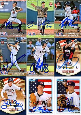 BLAKE RUTHERFORD SIGNED 2015 PANINI USA BASEBALL GAME ACTION ROOKIE ...