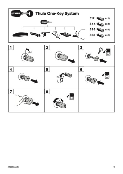 Thule Flow White Low Profile Locking Cargo Case in Great Condition! | eBay