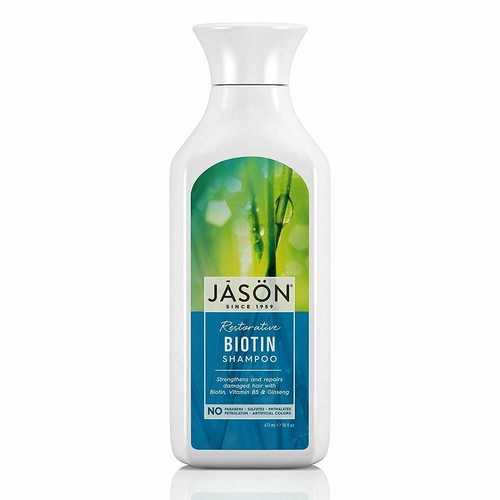 Jason Restorative Biotin Shampoo Strengthen & Repair Paraben Free 16oz ...