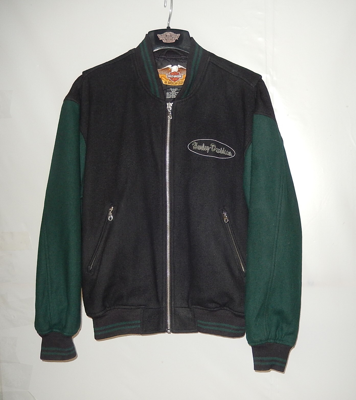 Harley Davidson Wool Blend Varsity Motorcycle Jacket … - Gem