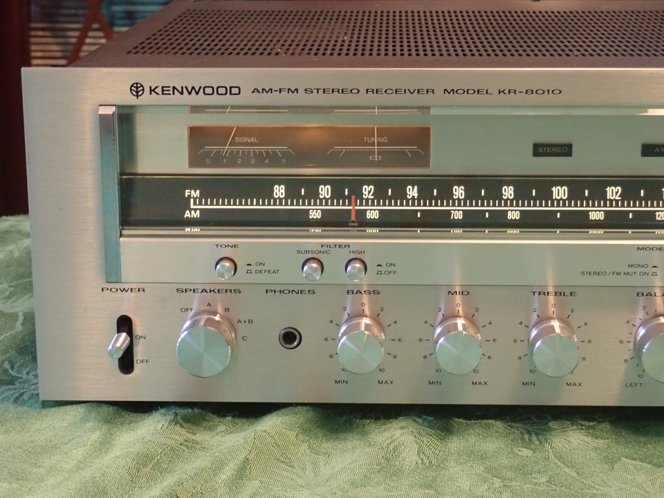 Kenwood KR-8010 AM/FM Stereo Receiver, 125wpc, Recently Serviced, Works ...