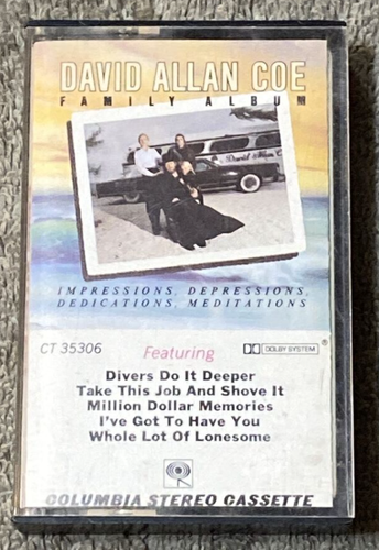 David Allan Coe Family Album (Cassette, 1978, CBS) CT 35306 **RARE TAPE ...